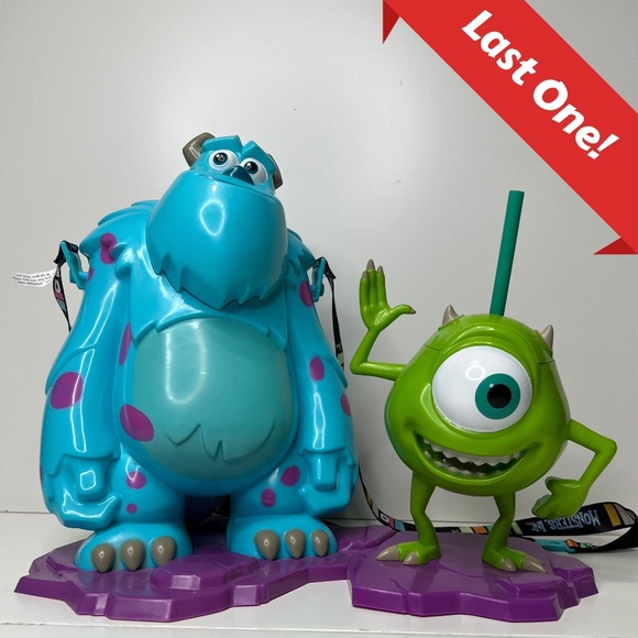 Disney | Other | 28 Monsters Inc Mike And Sully Popcorn Bucket And ...